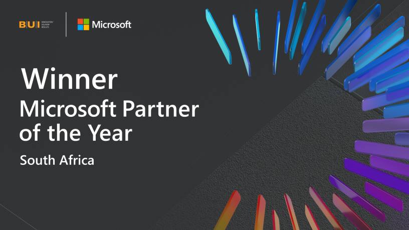 BUI recognised as the winner of South Africa 2020 Microsoft Partner of ...