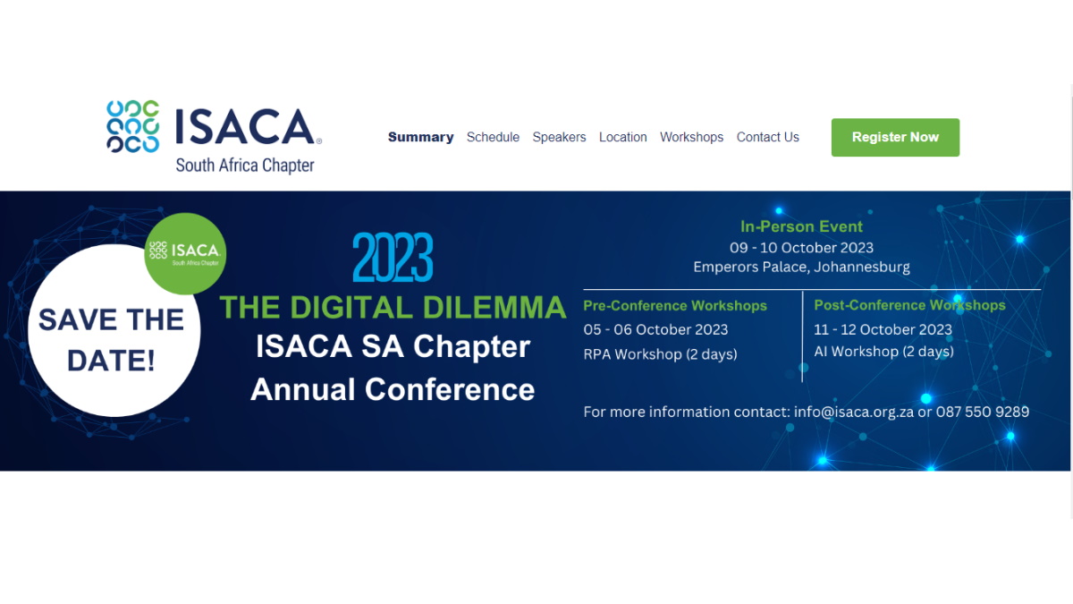 ITWeb is exclusive media partner for ISACA South Africa Chapter annual ...