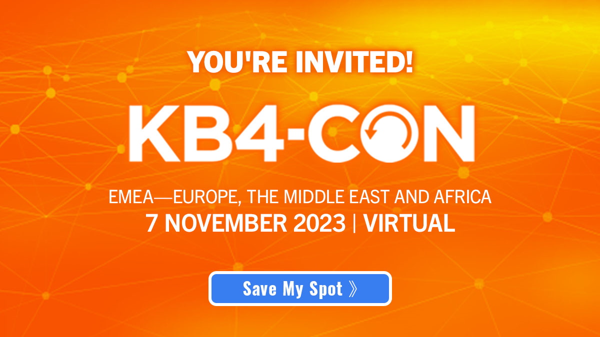 Elevate your cyber security knowledge: Three key reasons to attend KB4 ...