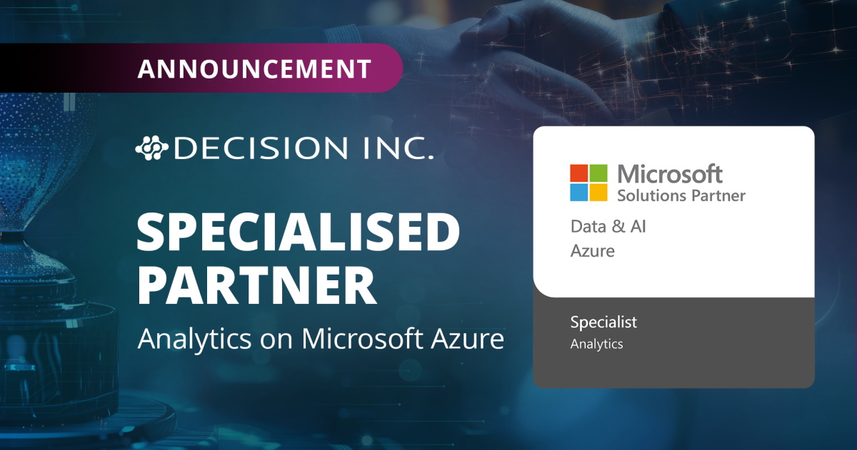Decision Inc. achieves Microsoft Azure Specialisation in Analytics | ITWeb