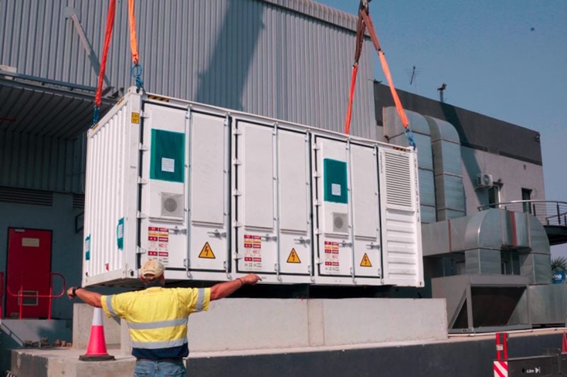 Rectron installing monster 1MW battery storage system at head office ...